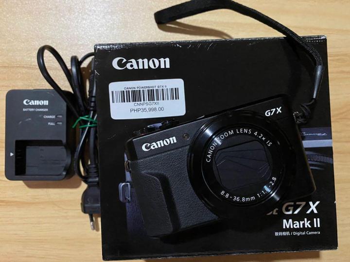 Canon g7x mark ii complete with box and accessories | Lazada PH