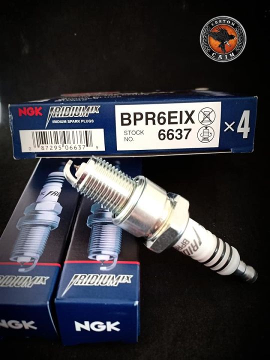 หัวเทียน NGK (แท้) รุ่น BPR6EIX สำหรับรถรุ่น YAMAHA / SR400,SR500 ...