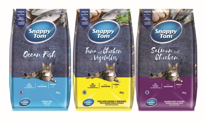 Snappy Tom Dry Packed Food Cat Dry Food / Makanan Kucing - 8kg | Lazada