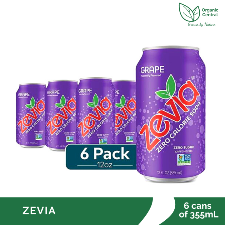 Zevia Grape Soda Bundle of Six (6) 355mL | Lazada PH