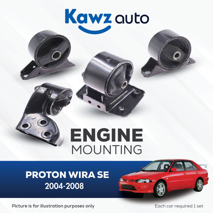 KAWZ PROTON WIRA SE (2004-2008) ENGINE MOUNTING - [SET] | Lazada