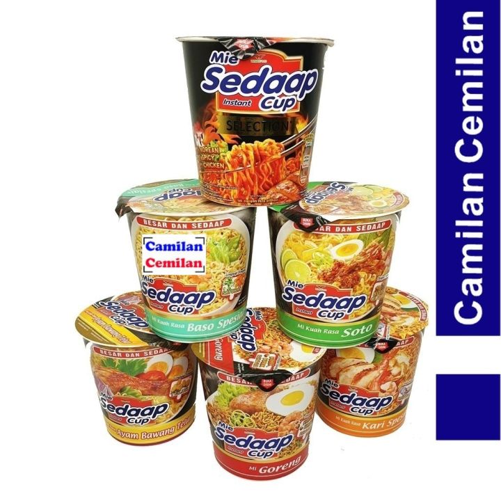 Mie Sedaap Cup Mi Instan All Varian 77 gr | Lazada Indonesia