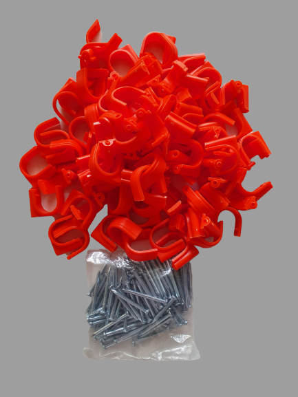 H-1002 Pvc Clamp orange Pvc Clamp orange electrical water line 1/2 3/4 ...