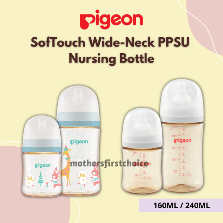 Pigeon SofTouch Wide-Neck PPSU Nursing Bottle / Botol Susu Pigeon / Botol Susu Baby / Botol Susu ...