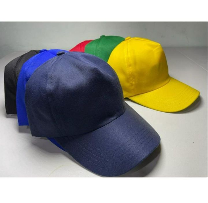 Topi Baseball Plain Saiz Dewasa Warna Merah , Biru , Royal , Kuning ...