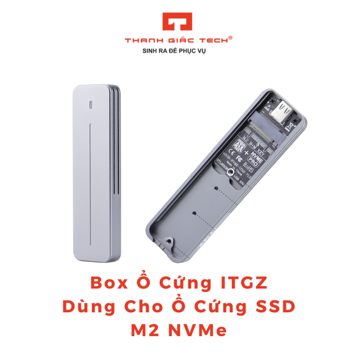 Box Đựng Ổ Cứng ITGZ Biến Ổ Cứng SSD M2 NVMe Thành Ổ Cứng Di Động ...