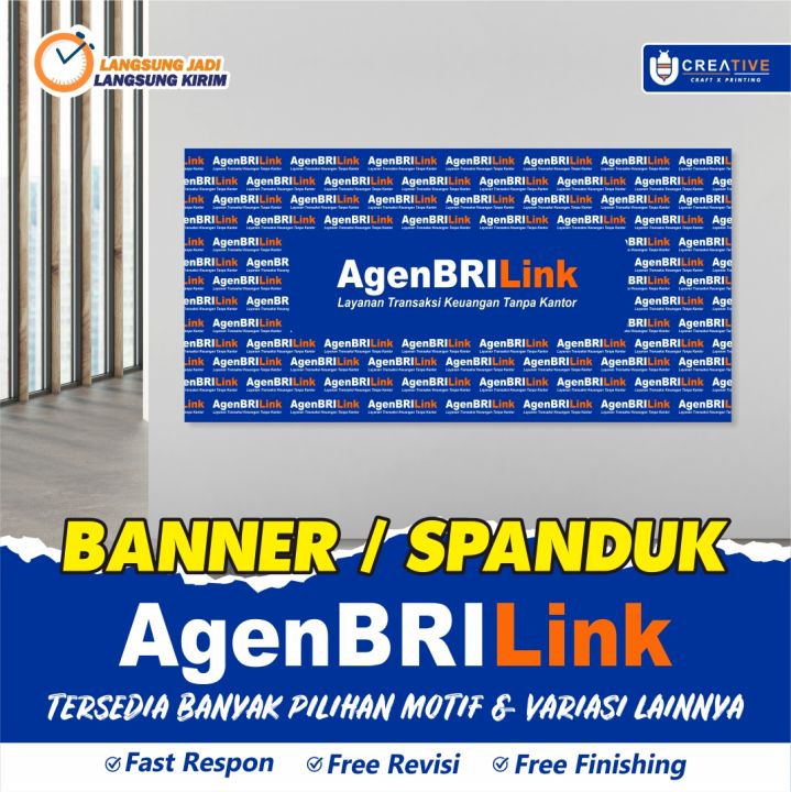 Banner / Spanduk Backdrop Dinding Agen BriLink | Lazada Indonesia