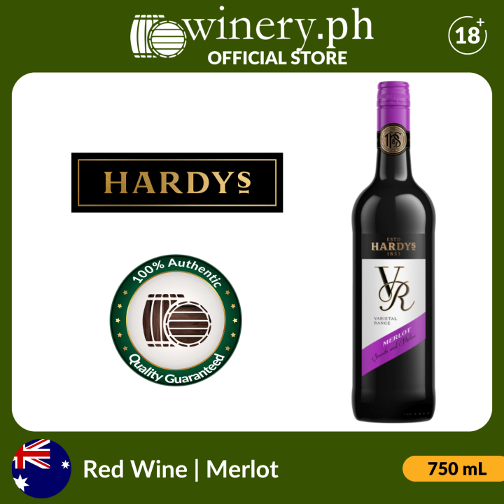Hardys VR Merlot | Red Wine | WINERY.PH | Lazada PH