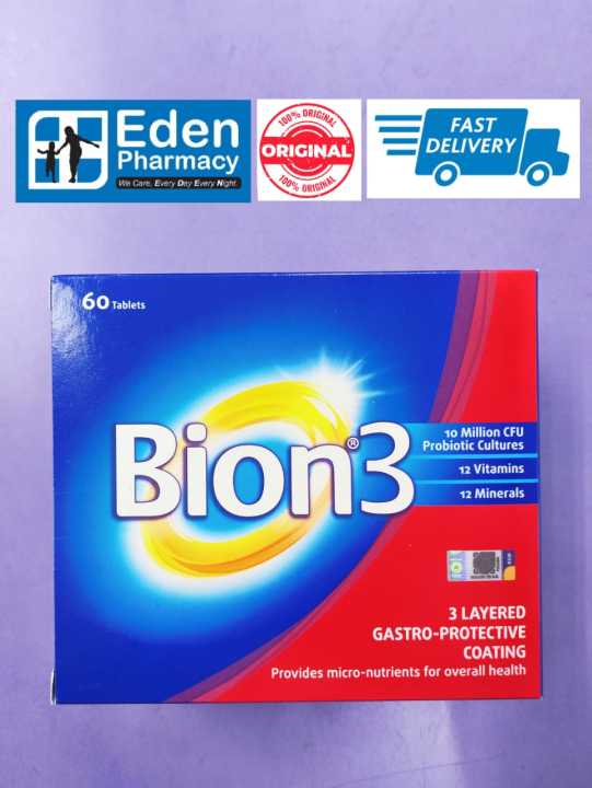 Bion3 bion 3 Probiotic Multivitamin Minerals 10million CFU probiotics ...