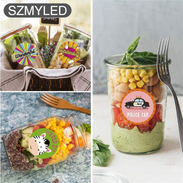 500pcs Cute English Words Reward Stickers Funny Cartoon Motivational ...