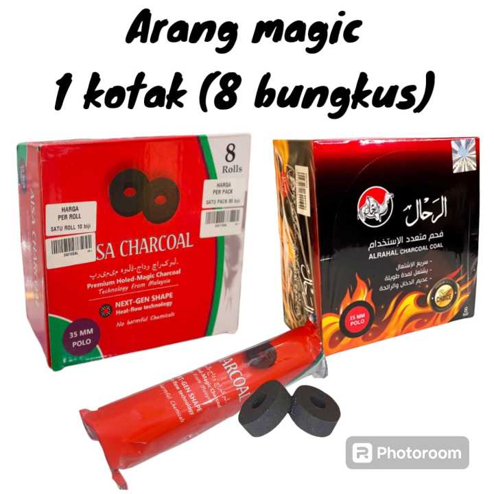ARANG MAGIC 1 DUS/ ISI 8 BUNGKUS BRIKET ARANG MAGIC charcoal dupa / media pembakaran buhur ...