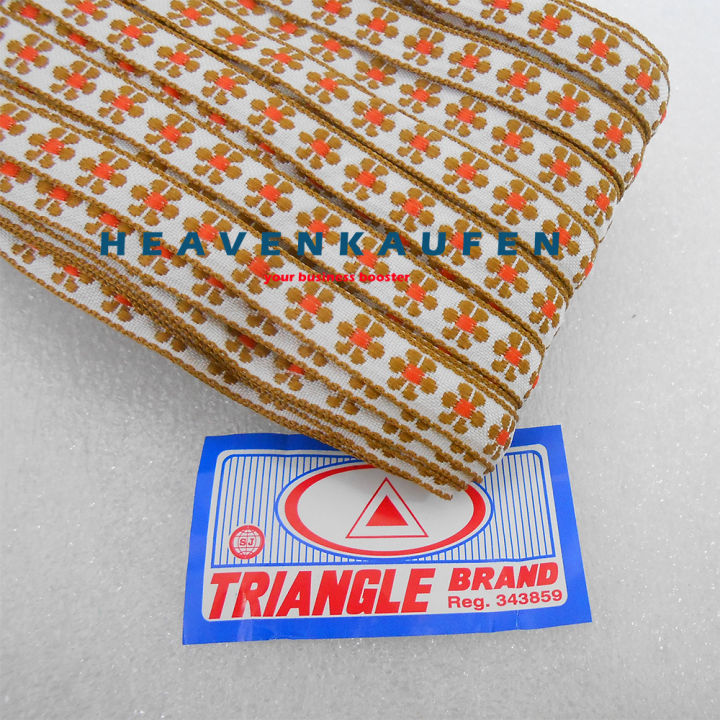 Pita Renda / Renda Tepi Lebar 1 cm Motif Bunga Warna Kopi Susu Harga ...