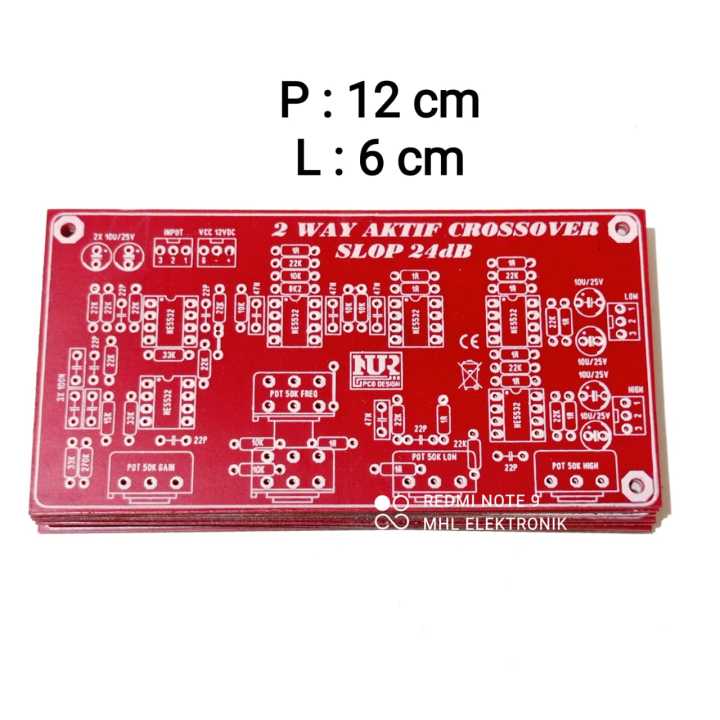PCB 2 WAY AKTIF CROSSOVER SLOP 24dB | Lazada Indonesia