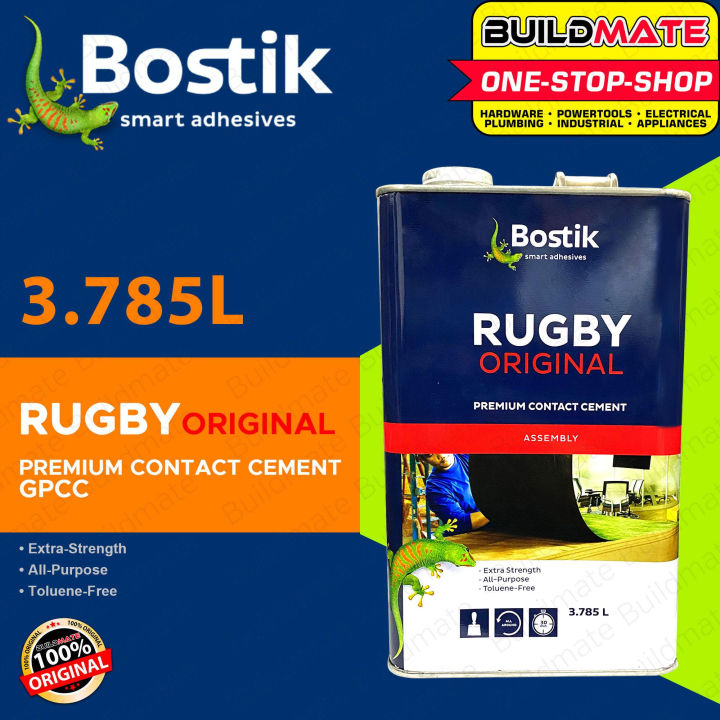 Bostik RUGBY Original/ EXCEL Premium Contact Cement GALLON 3.785L BUILDMATE | Lazada PH