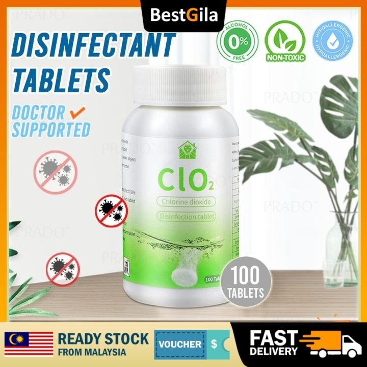BestGila Malaysia 100 Tablets HOSPITAL FOOD GRADE No Alcohol CIO2 ...