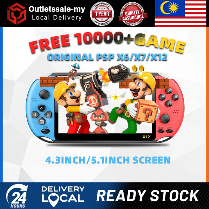 [24h Ship]PSP X6/X7/X12 game console with multi-function 10000 retro ...
