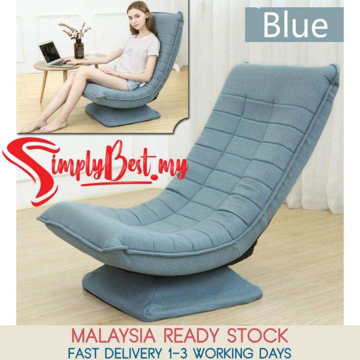 SIMPLYBEST Quality Foldable 360 Degree Rotation Fabric Leisure Lazy ...