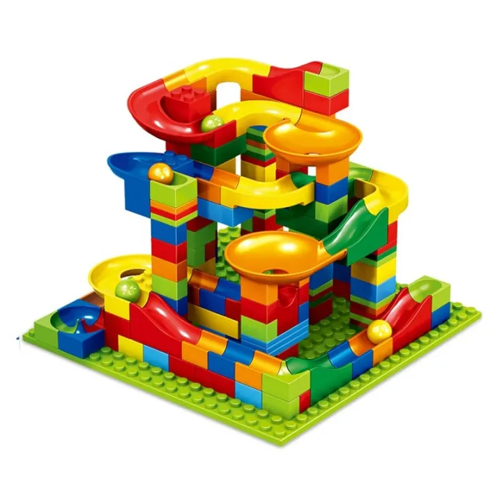 170 Pcs Marble Run Building Blocks Classic Blocks STEM Toy Bricks Set ...