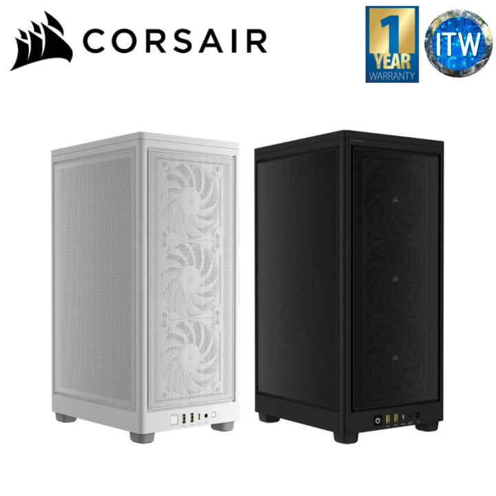 ITW | Corsair 2000D Airflow Mini-ITX PC Case (Black/White) | Lazada PH