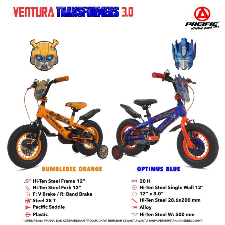 SEPEDA BMX 12 INCH PACIFIC VENTURA TRANSFORMERS 3.0 | Lazada Indonesia