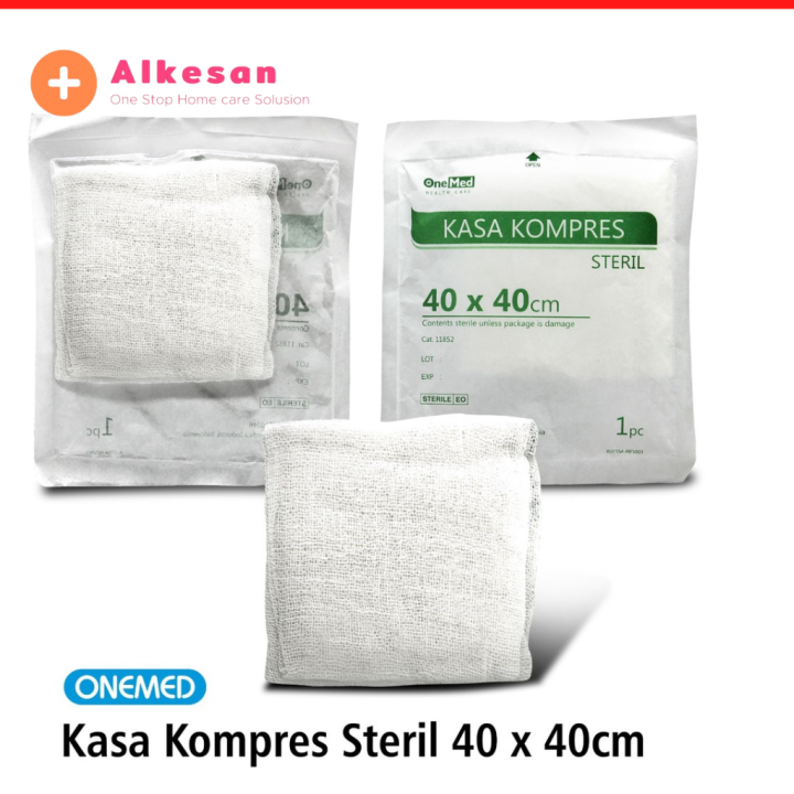 Onemed Kasa Kompres Steril Sterile 40 x40 cm Penutup Luka Perban Kassa ...