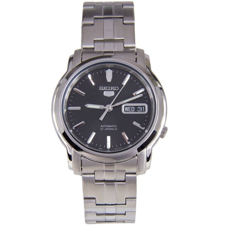 Genuine SEIKO 5 Mechanical SNKK71K1 SNKK71 SNKK71K Analog Black Dial ...
