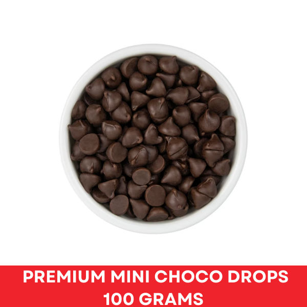 Premium Mini Chocolate Drops 100 Grams - For Baking Decorations ...