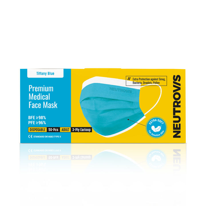 NEUTROVIS 3PLY PREMIUM MEDICAL FACE MASK 50'S | Lazada