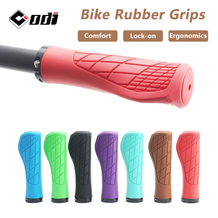 ODI MTB Rubber Handle Grip Soft Comfort Ergonomic Road Mountain Bike Anti Slip Handlebar Grips ...