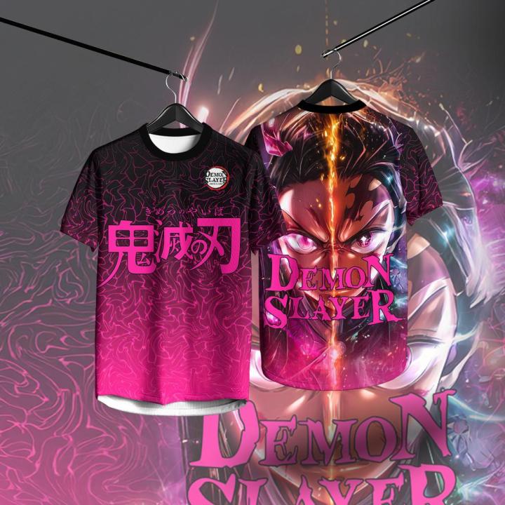 Round Neck Loose Short Sleeve T-Shirt Japanese Anime Hip Hop Sports ...