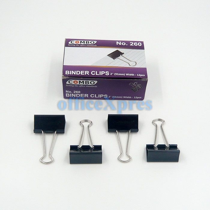 Binder Clip Besar / Penjepit Kertas / Klip Hitam / Klip Besar ...