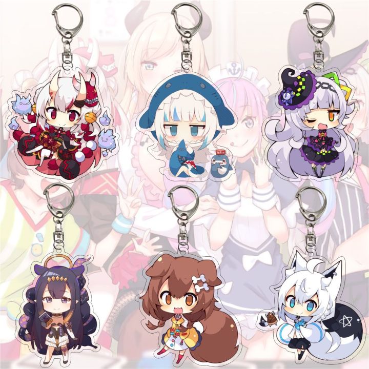 Hololive Keychain Vtuber Keyring Gura Miko Fubuki Aqua Okayu Korone Ayame | Lazada PH