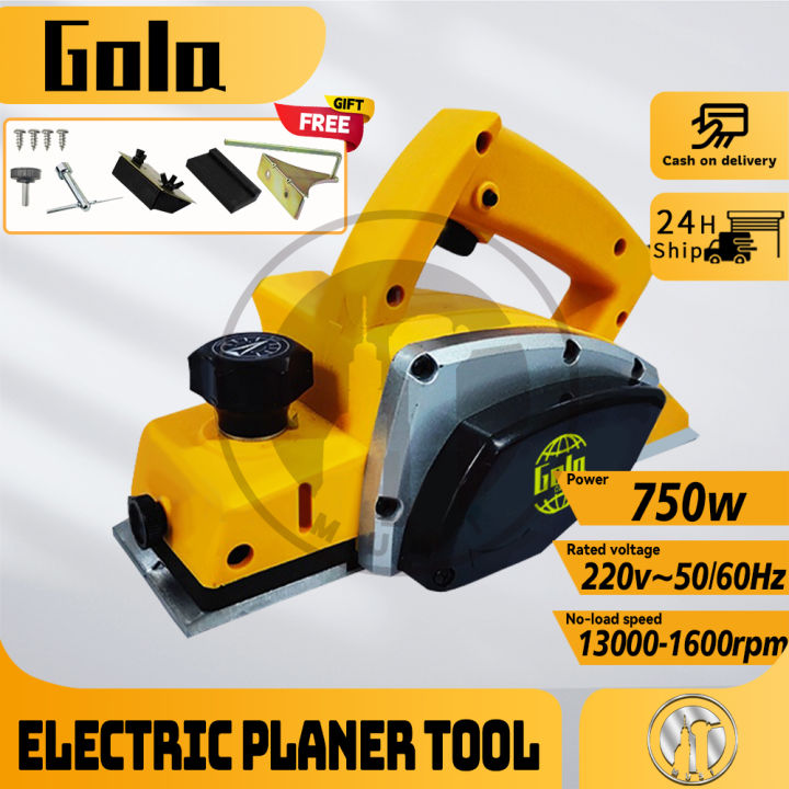 New 750W Power Planer Tool Electric Wood Working Hand Planer for woods ...