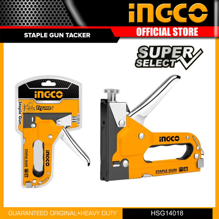 INGCOHSG14018 / HSG14012 Staple Gun Tacker 4-14mm Quick Jam Release ...