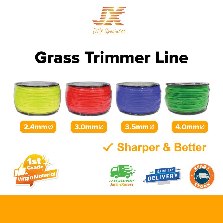 Brush Cutter Nylon Trimmer Line Grass Trimmer Line Tali Mesin Potong ...