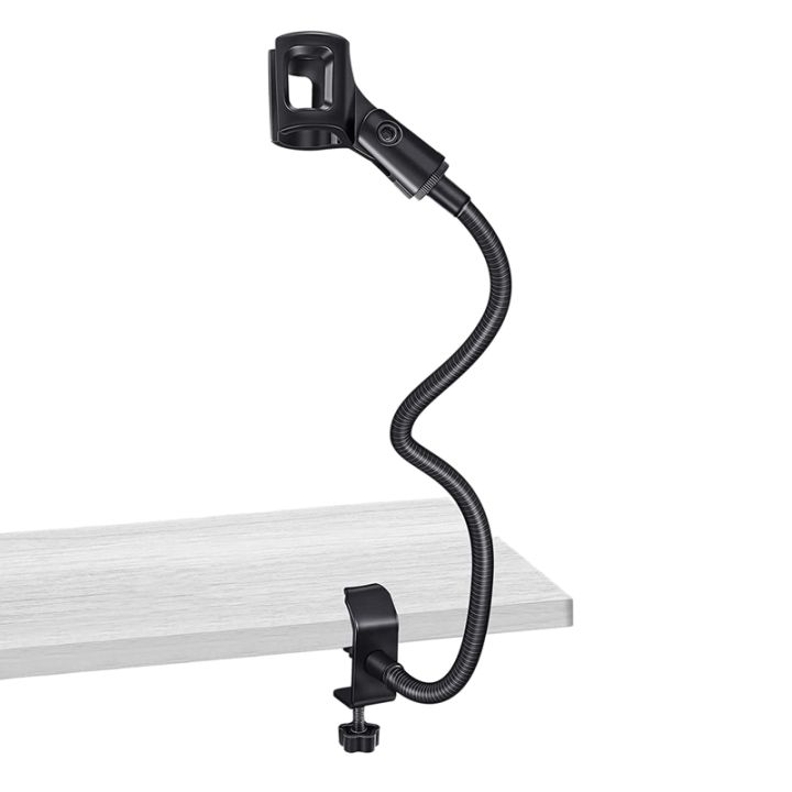 Microphone Stand Flexible Gooseneck Desk Clamp Holder Microphone Arm ...
