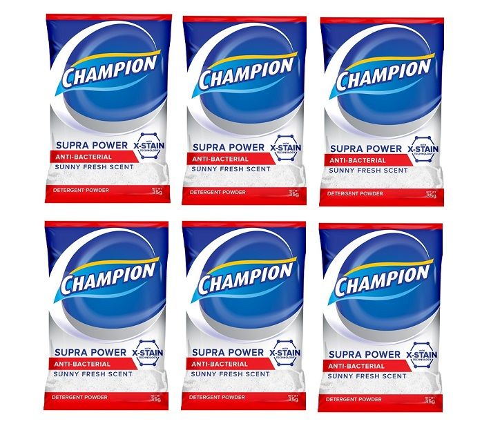 Champion Powder Sunny Fresh Red 35g 6's | Lazada PH