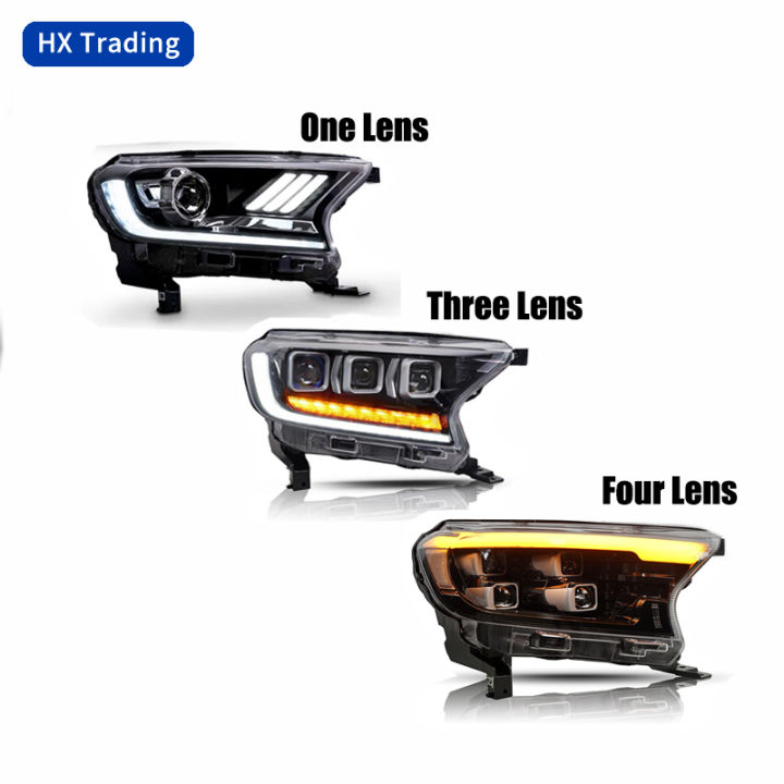 Ford Ranger Headlight 2016-2021/Raptor/Everest/Titanium/Wildtrak/LED ...