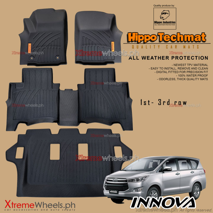 Toyota Innova 2016 to 2024 Thailand Brand Hippo Techmat version 2 Deep ...