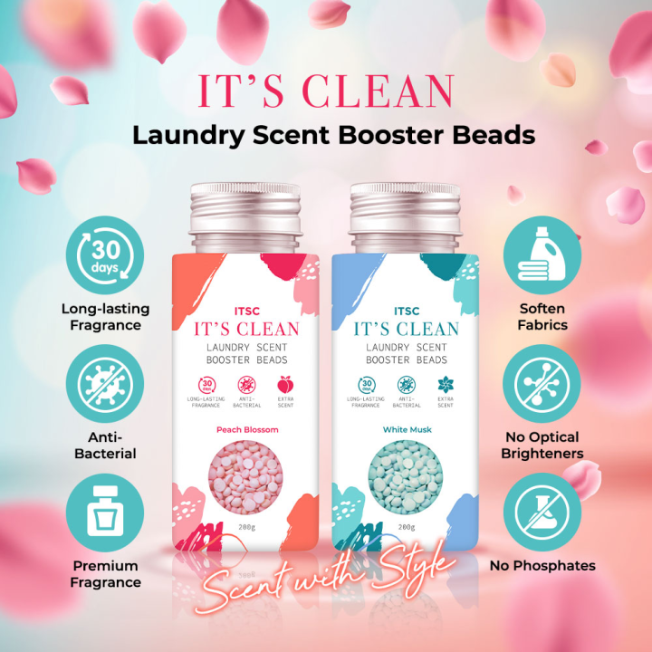 | IT'S CLEAN Laundry Scent Booster Beads 200g护衣留香珠蜜桃花园 | Lazada
