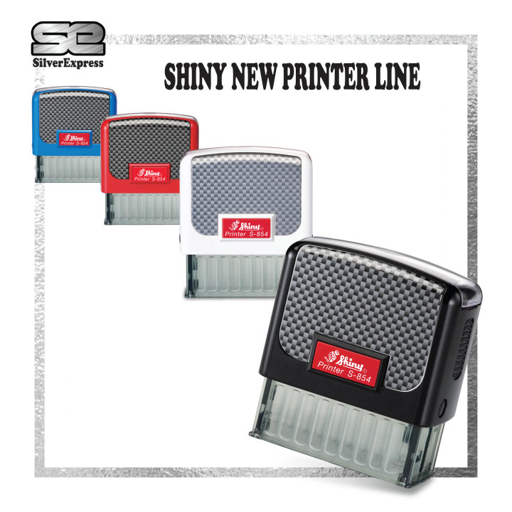 SHINY S-851 / SELF-INKING STAMP / RUBBER STAMP / NAME STAMP / 1 LINE CHOP / SILVER EXPRESS ...