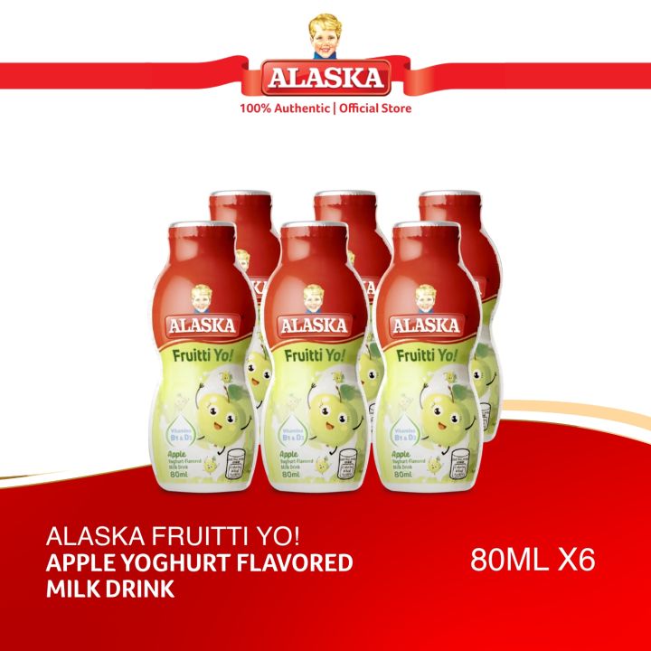 Alaska Fruitti Yo! Apple Yoghurt Milk Drink 80ml | Set of 6 | May 2024 ...