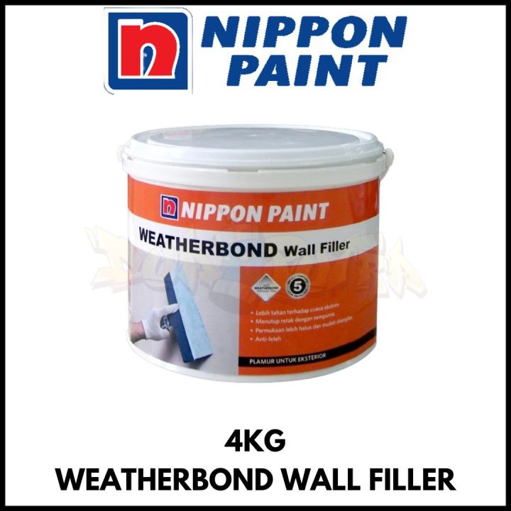 Weatherbond Wall Filler Galon 4Kg Nippon Paint | Lazada Indonesia