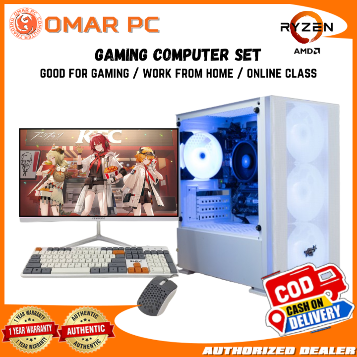 GAMING COMPUTER SET RYZEN 5 4600G / A520MH MOBO / 16GB (2x8GB) DDR4 RAM ...