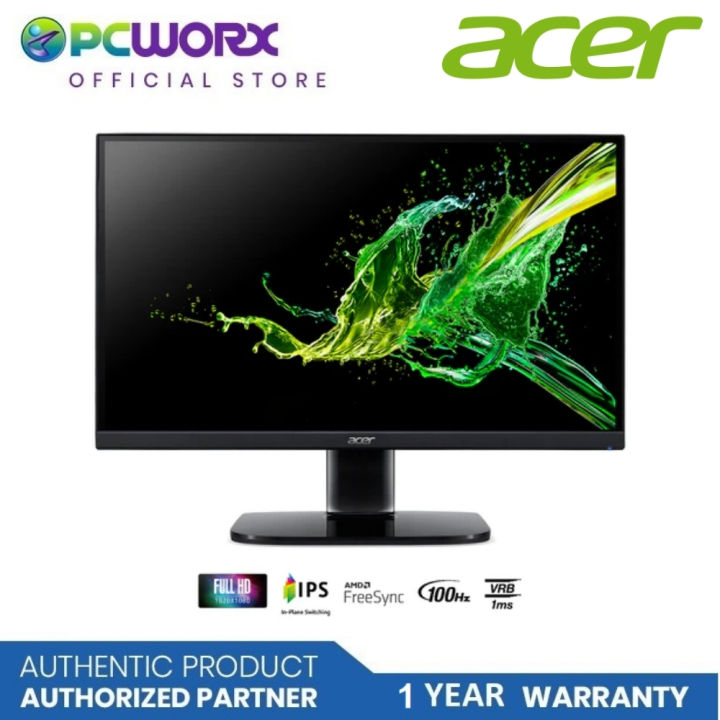 Acer KA252Q G0bi 24.5" 120Hz IPS FHD VGA+HDMI Monitor | Acer Monitor ...