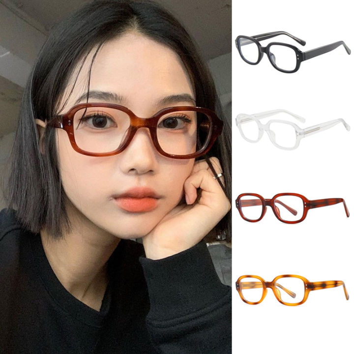 Retro Oval Rectangle Frame Eyeglasses Anti Blue Light Eyeglasses for ...