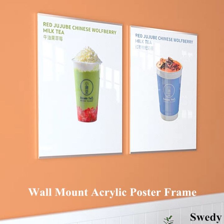 [Lao new de photo frame]A4 Wall Mounted Acrylic Poster Advertising ...