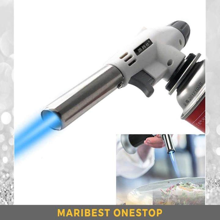 Package Camping Gas Torch Butane Burner Welding Fire Maker Flame Gun ...