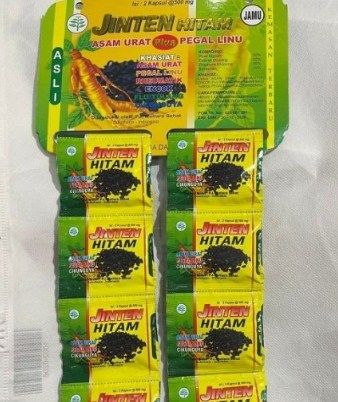 Kapsul Jinten Hitam Renceng Isi 20 Sachet Obat Asam Urat Cikungunya ...