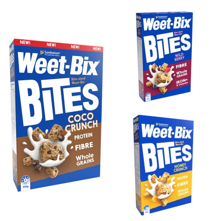 Weet-Bix Bites 500g - Wild Berry / Crunchy Honey / Coco Crunch - P2 ...